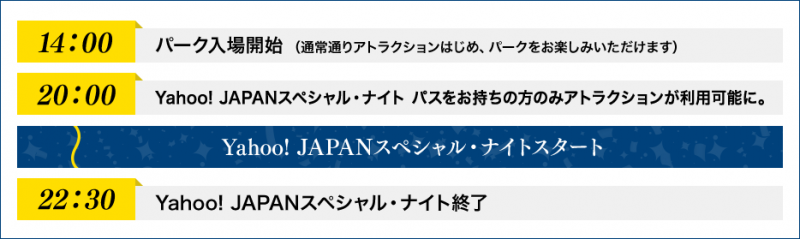 【空いてるUSJ】2018年9月2日開催!!Yahoo! JAPANスペシャル・ナイトの貸切イベントのチケットが販売中!!